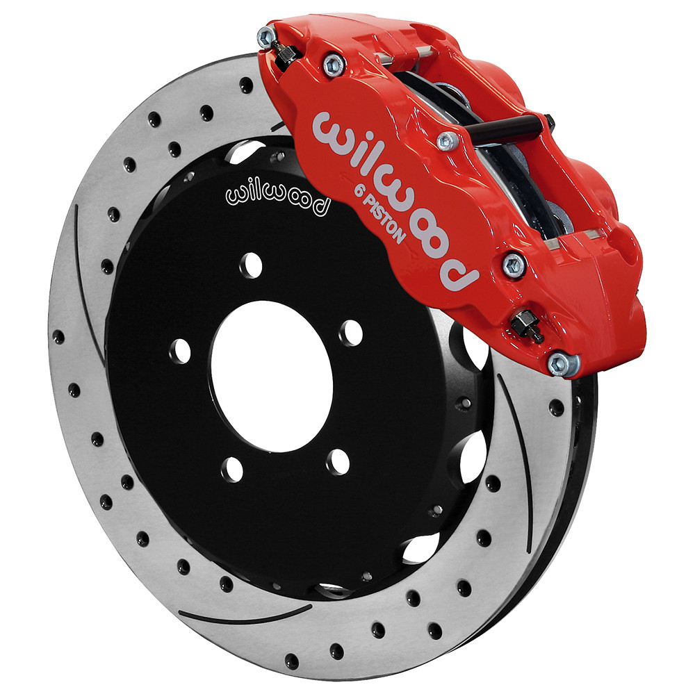Brake Kit Front Honda Civic 13+ Drilled Red | Polk Brothers Racing ...
